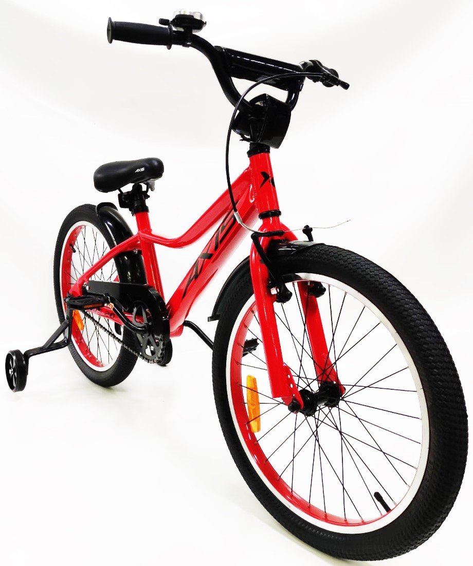 Велосипед AXIS KIDS 20 RED, Алюм.рама с доп.колесами
